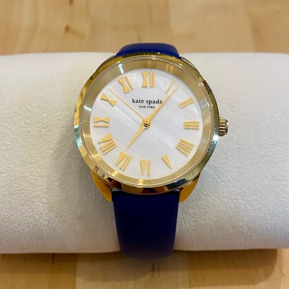 kate spade | Accessories | Kate Spade Mother Of Pearl Watch With Blue ...